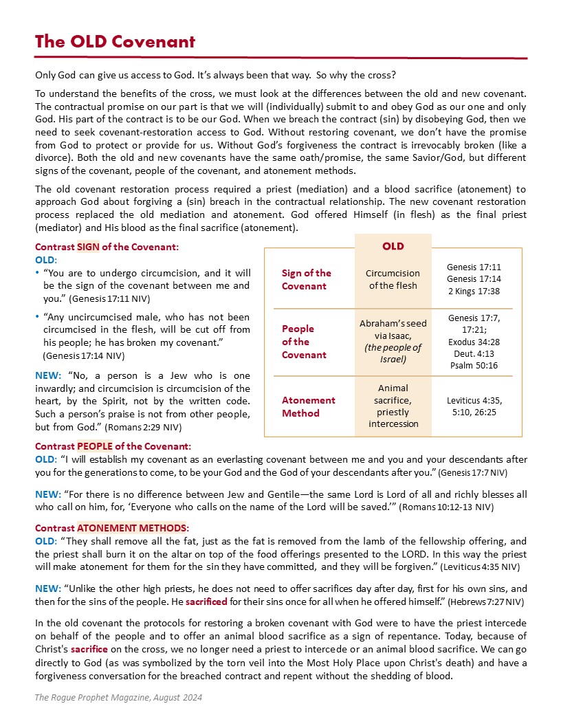 The Old vs. New Covenant – The Rogue Prophet