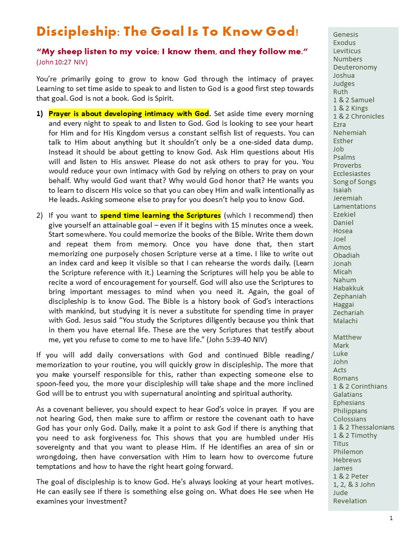 The Goal of Discipleship – The Rogue Prophet